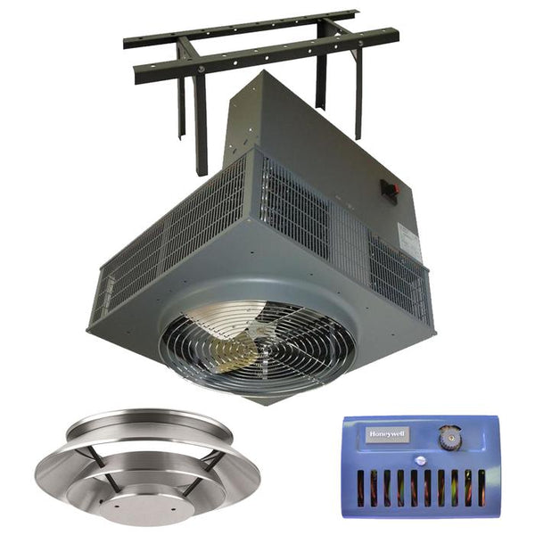 Ceiling Flow Unit Heater with Brack, 2600 Series Downflow Unit Heater ...